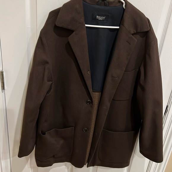 Giani Bernini | Jackets & Coats | Bernini Italian Brown Lined Jacket ...